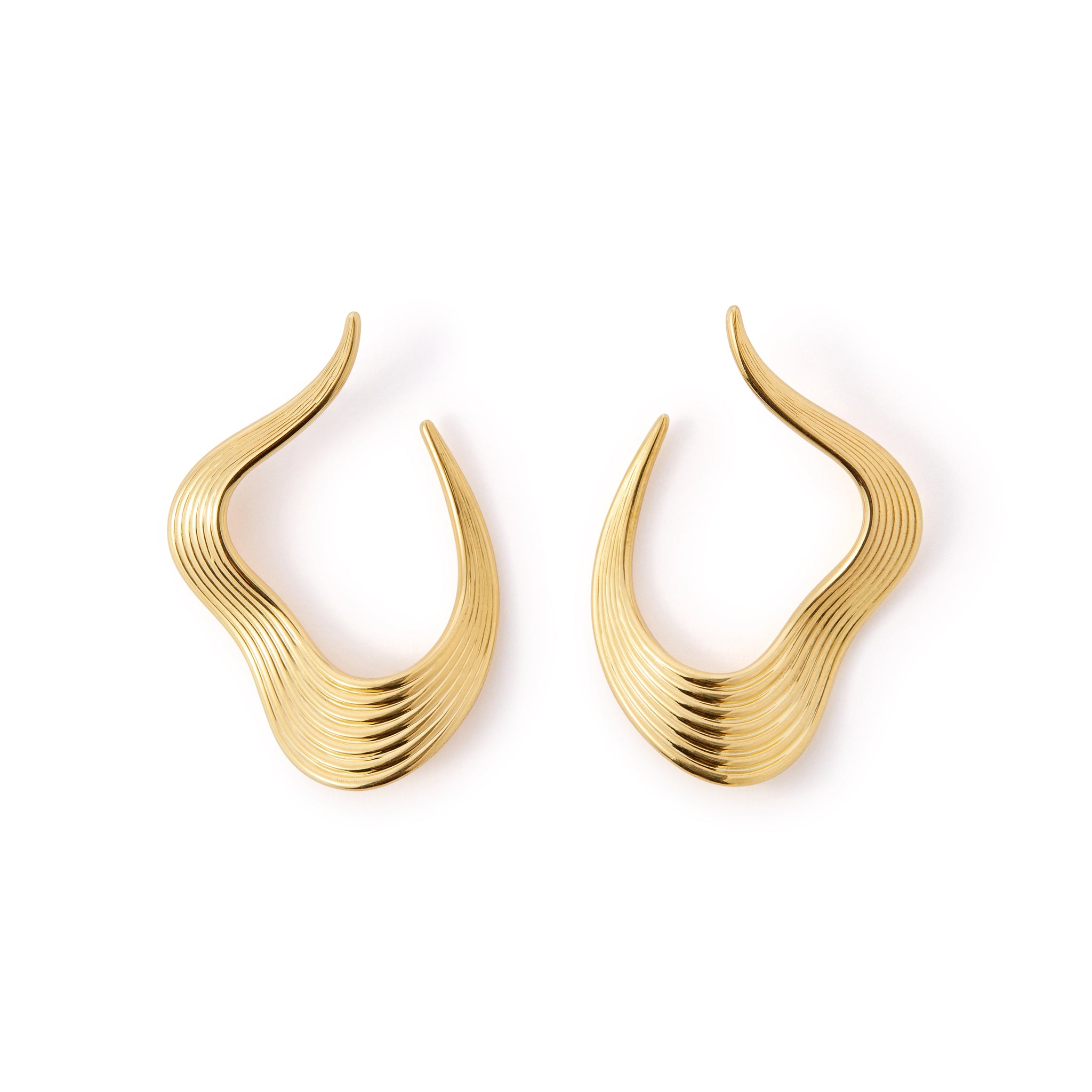 Stream Line Open Earrings