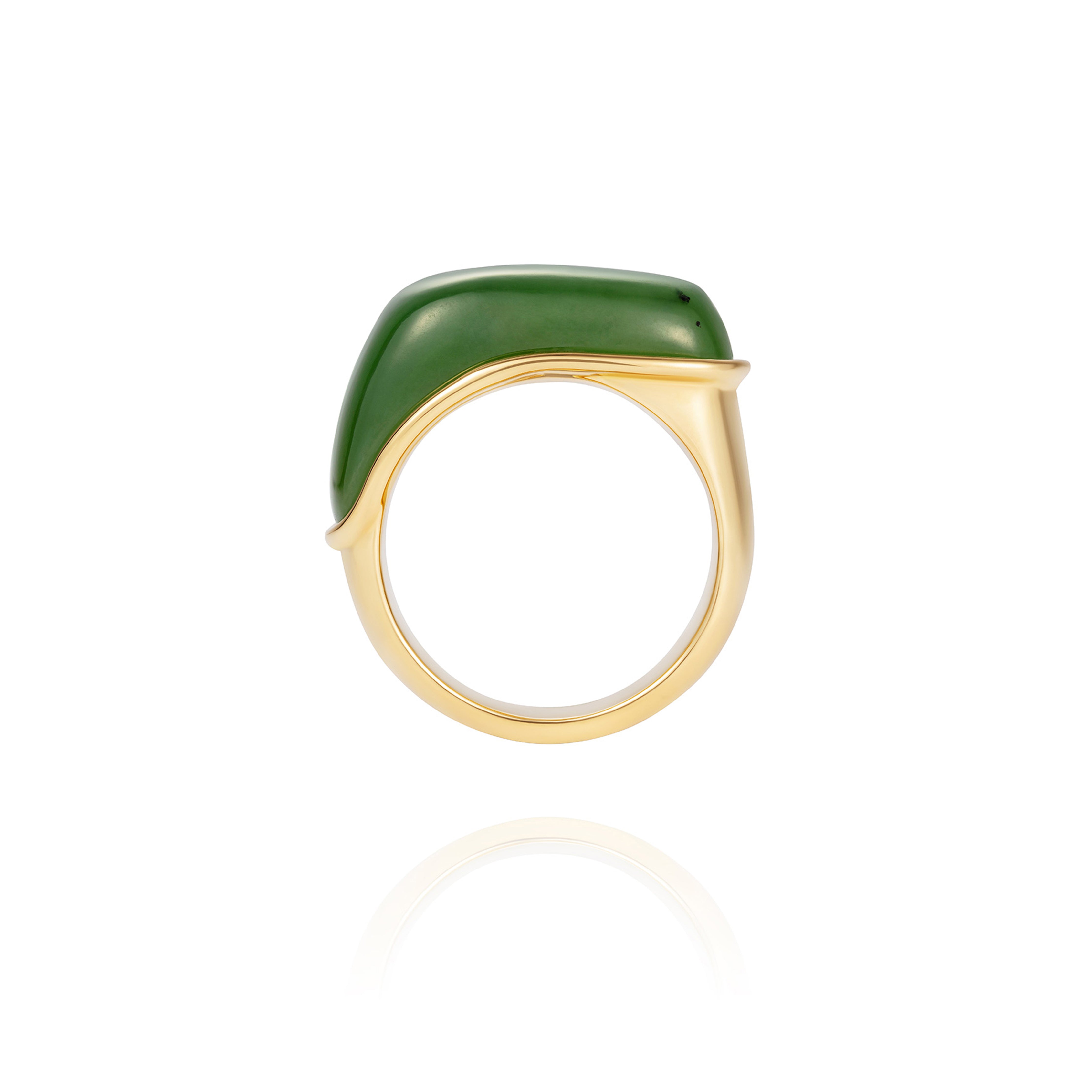 Nephrite Jade Oblong Ring – TinyGods