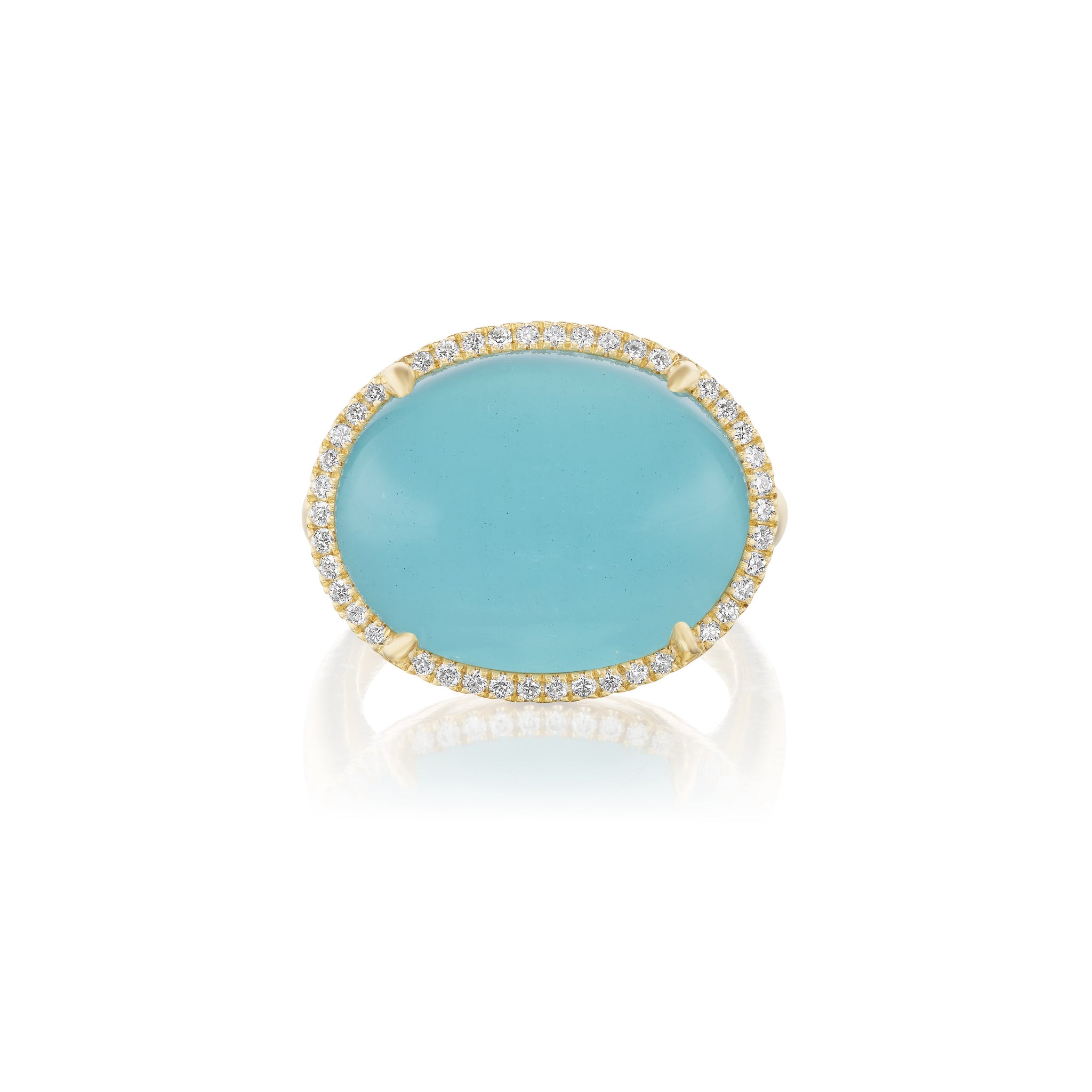 Aquamarine Gumdrop Ring