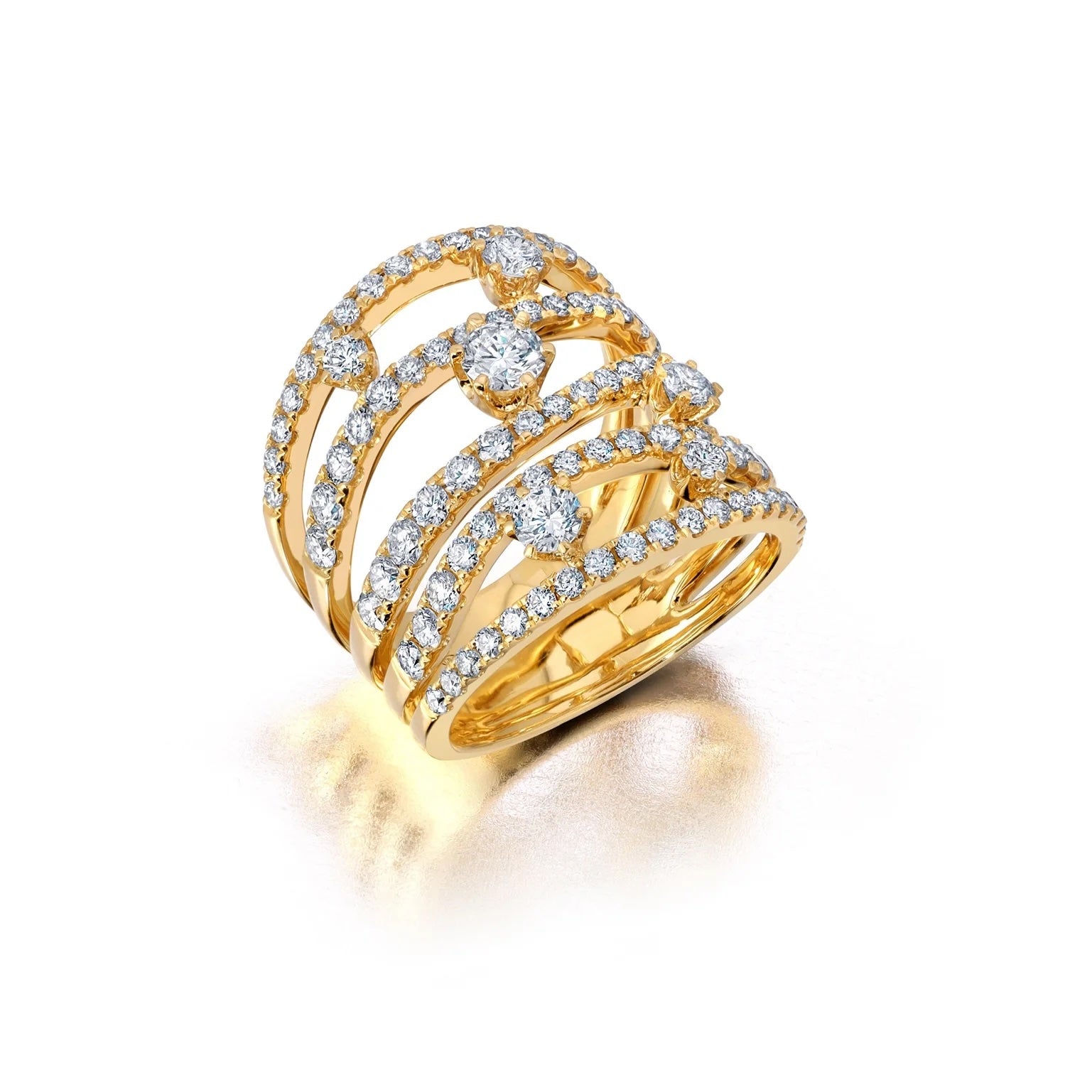 Diamond Rio Cage Ring – TinyGods