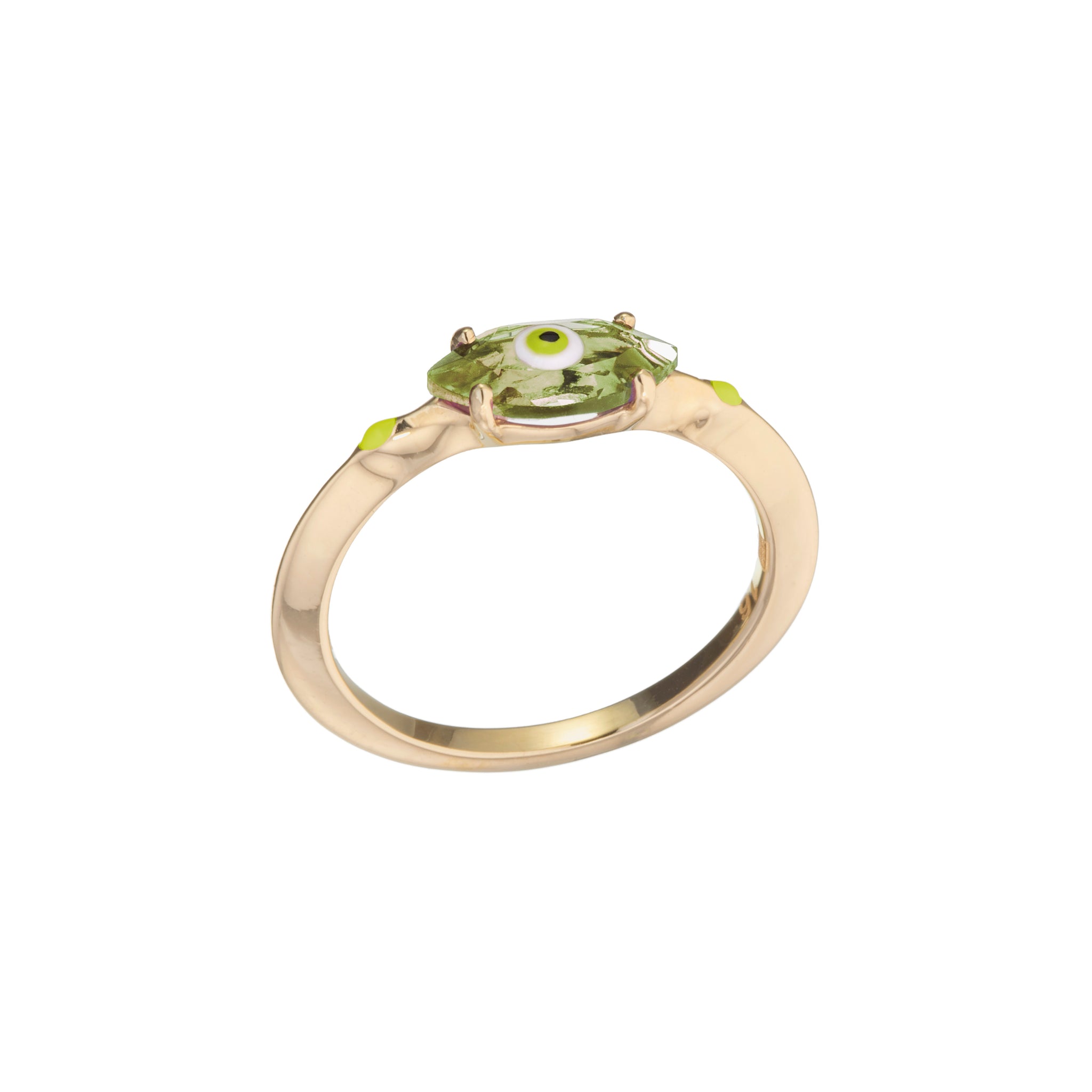 Marquis Peridot Big Eye Ring